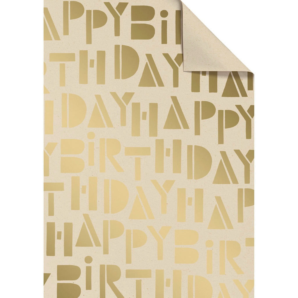 Flat Wrap 50x70cm Vinci 25 sheets – Giftwrap UK