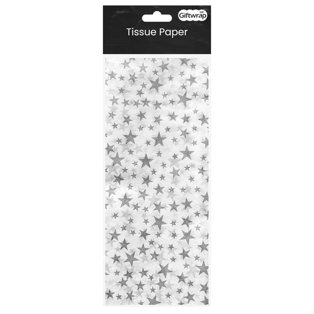 Tissue Paper Silver Stars – Giftwrap UK